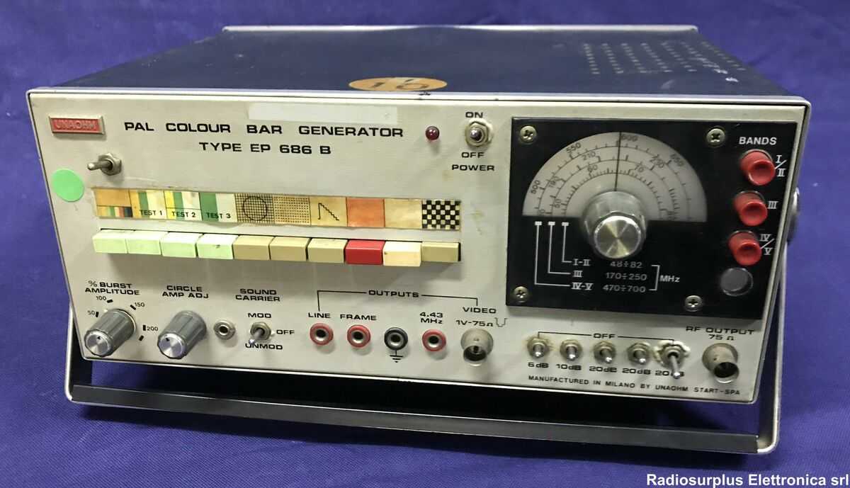 PAL Colour Bar Generator UNAOHM type EP 686 B