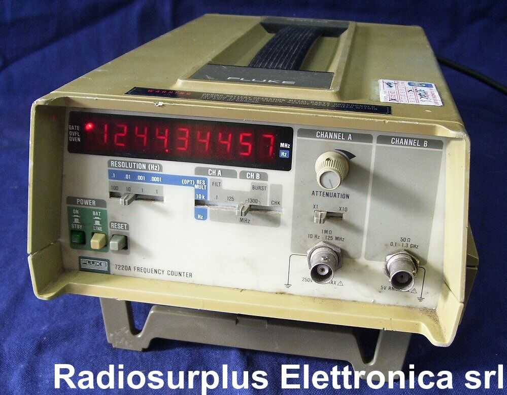 Frequency Counter FLUKE 7720A Frequenzimetro 10 Hz -1,3 Ghz