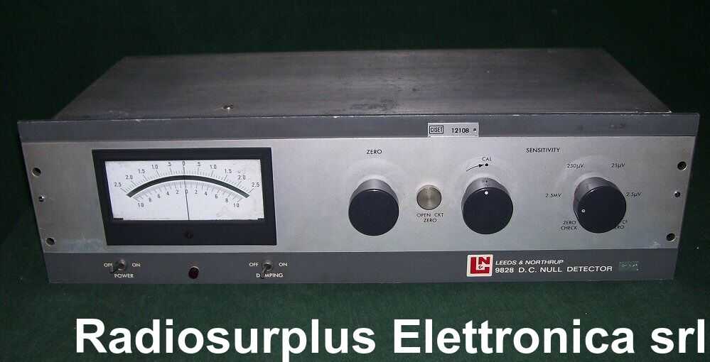 D.C. Null Detector LEEDS & NORTHRUP co. 9828