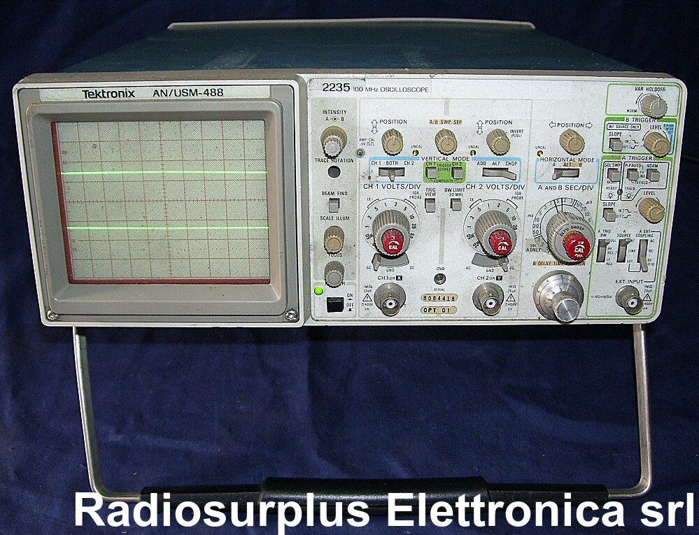 Oscilloscope Tektronix 2235 An Usm 488 Oscilloscopio Analogico Due