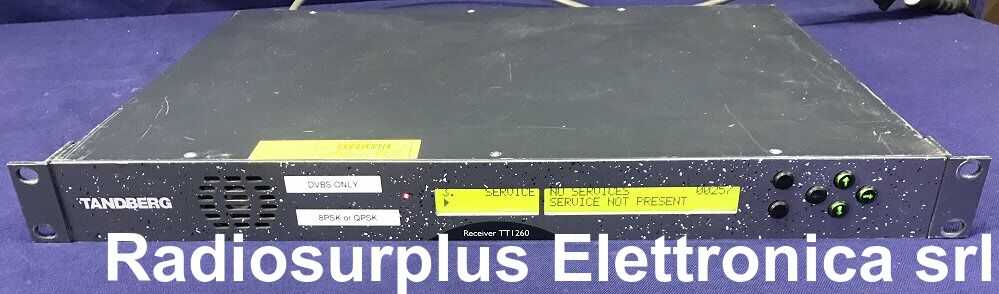 Ricevitore/Decoder Satellitare FM per radio broadcast TANDBERG mod. TT1260