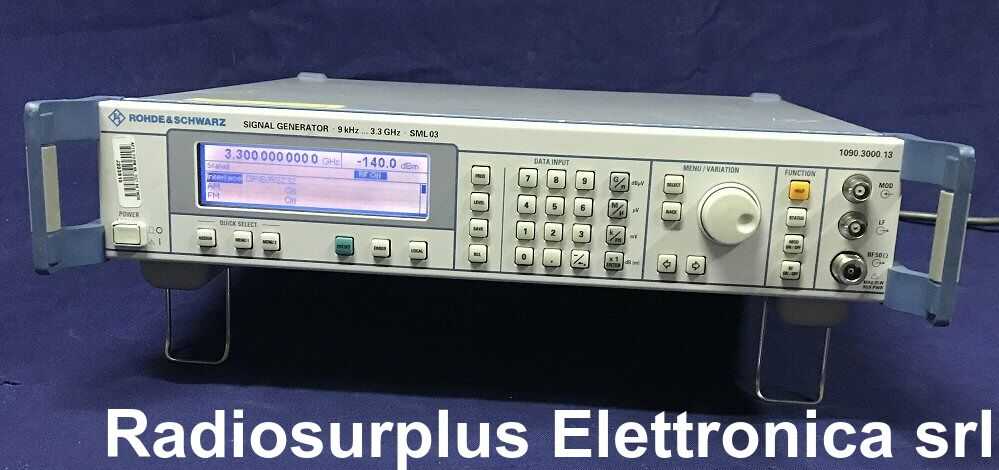Signal Generator ROHDE & SCHWARZ SML 03 Generatore di segnali da 9 Khz a 3,3 Ghz