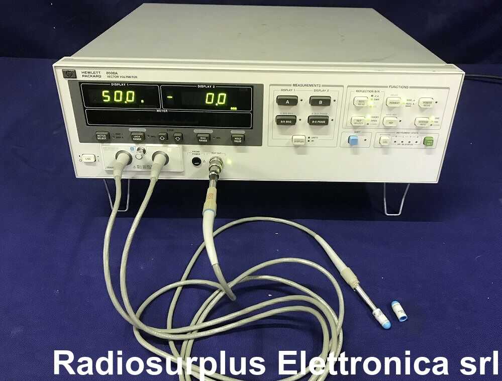 Vector Voltmeter HP 8508A Voltmetro vettoriale da 100 Khz a 1 Ghz