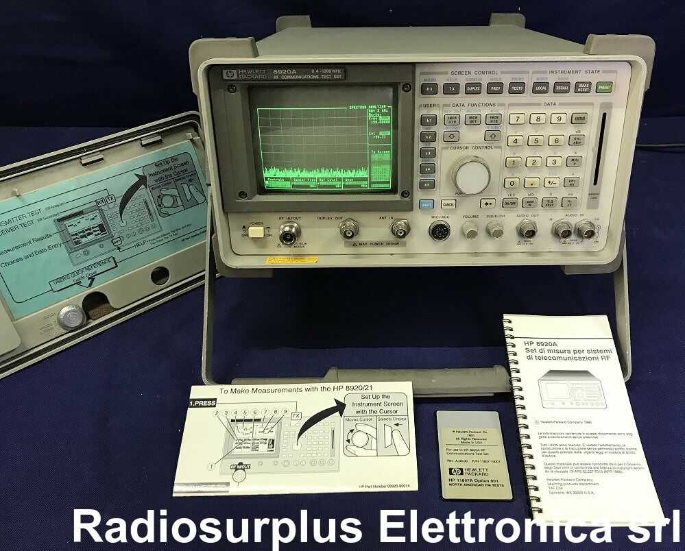 RF Communication Test Set HP 8920A