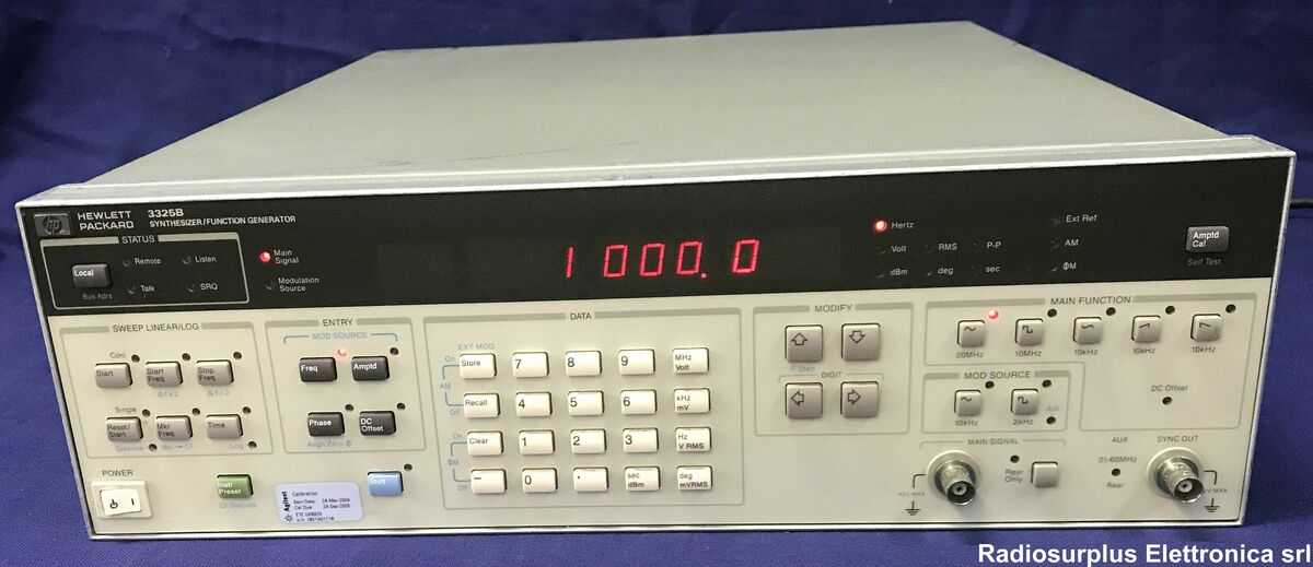 Synthesizer/Function Generator HP 3325B